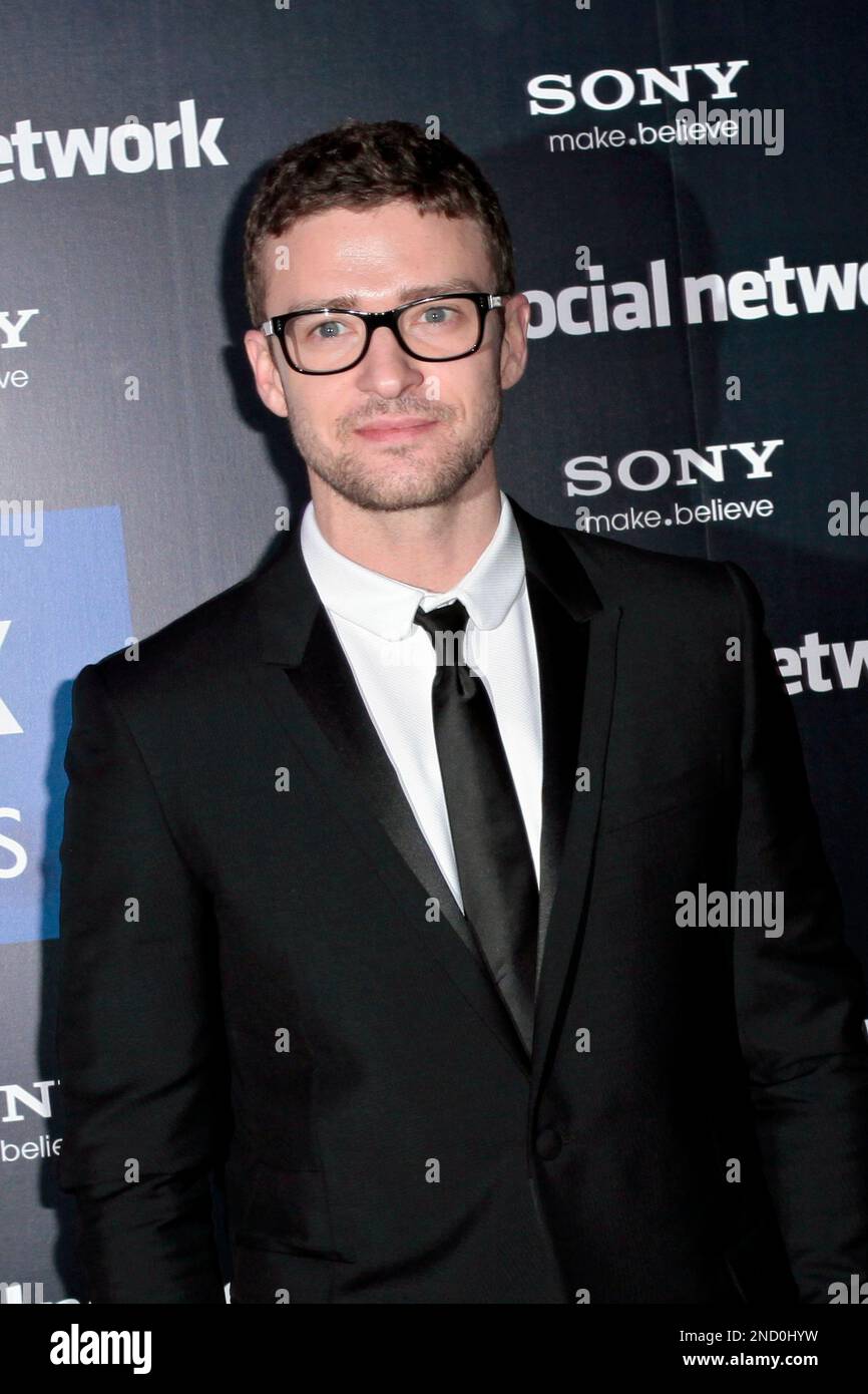 U.S actor Justin Timberlake poses for photographers as he arrives to ...