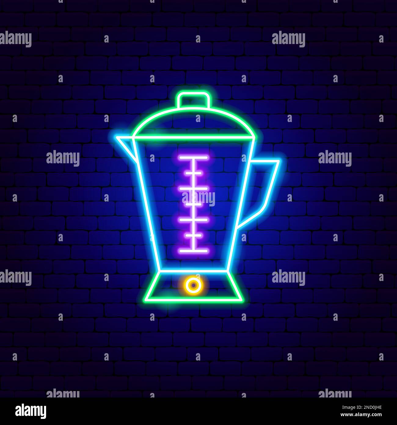 Kitchen Blender Neon Sign Stock Vector Image & Art - Alamy