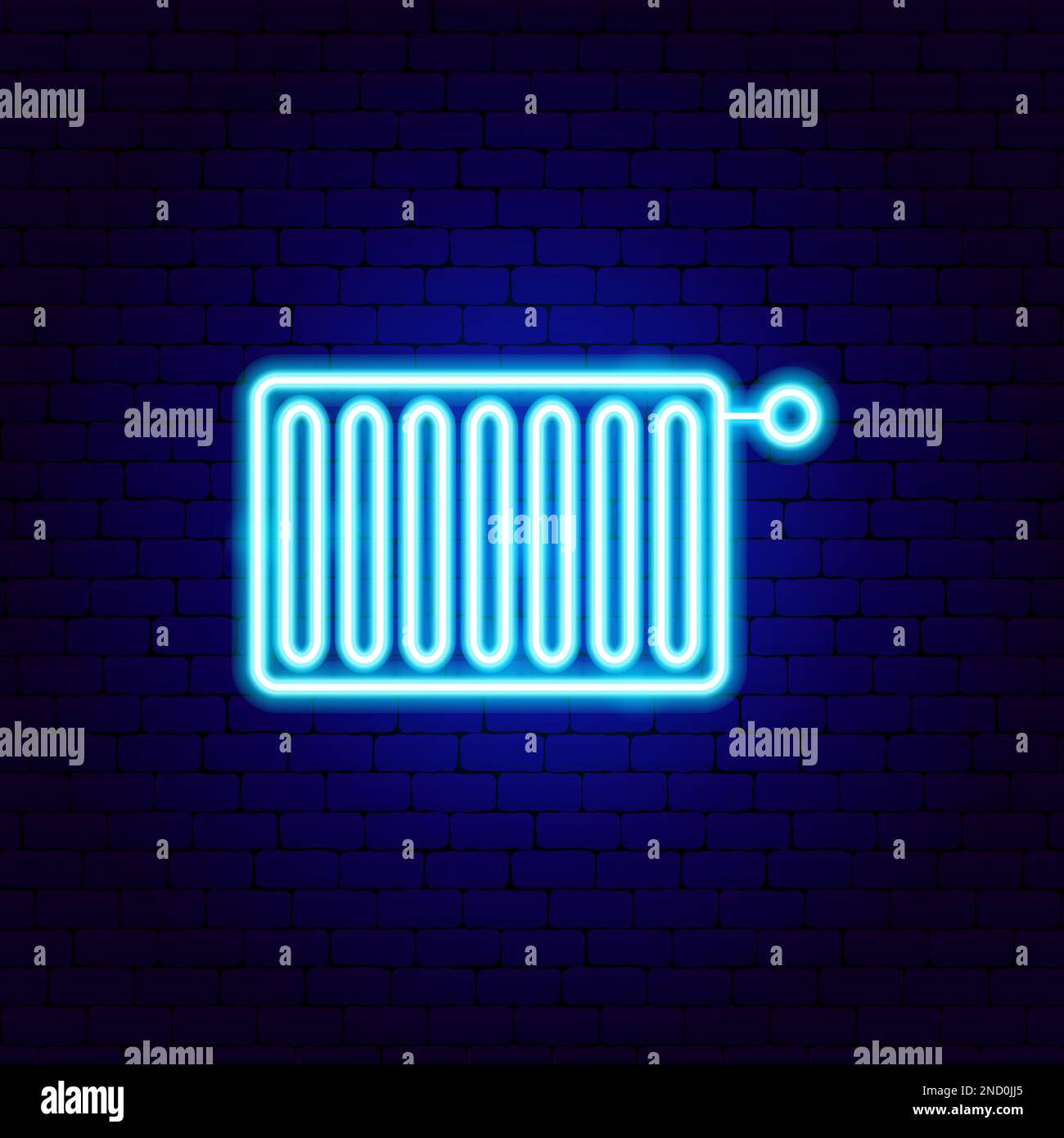 Heat Radiator Neon Sign Stock Vector Image & Art - Alamy