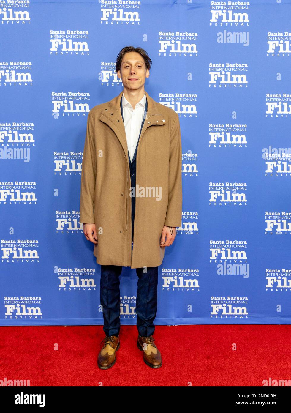 Santa Barbara, USA. 14th Feb, 2023. Erik Kulm Jr arrives at the 2023 ...