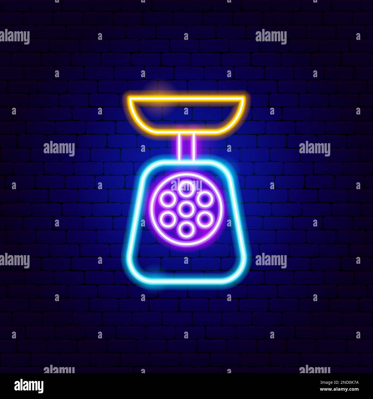 Meat Grinder Neon Sign Stock Vector Image & Art - Alamy