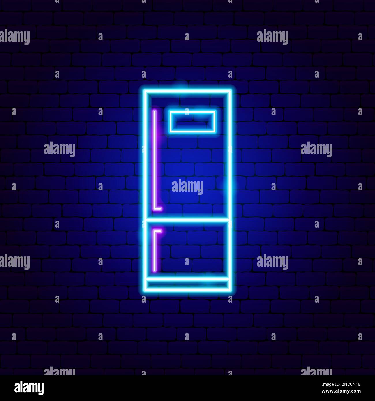 Fridge Neon Sign Stock Vector Image & Art - Alamy