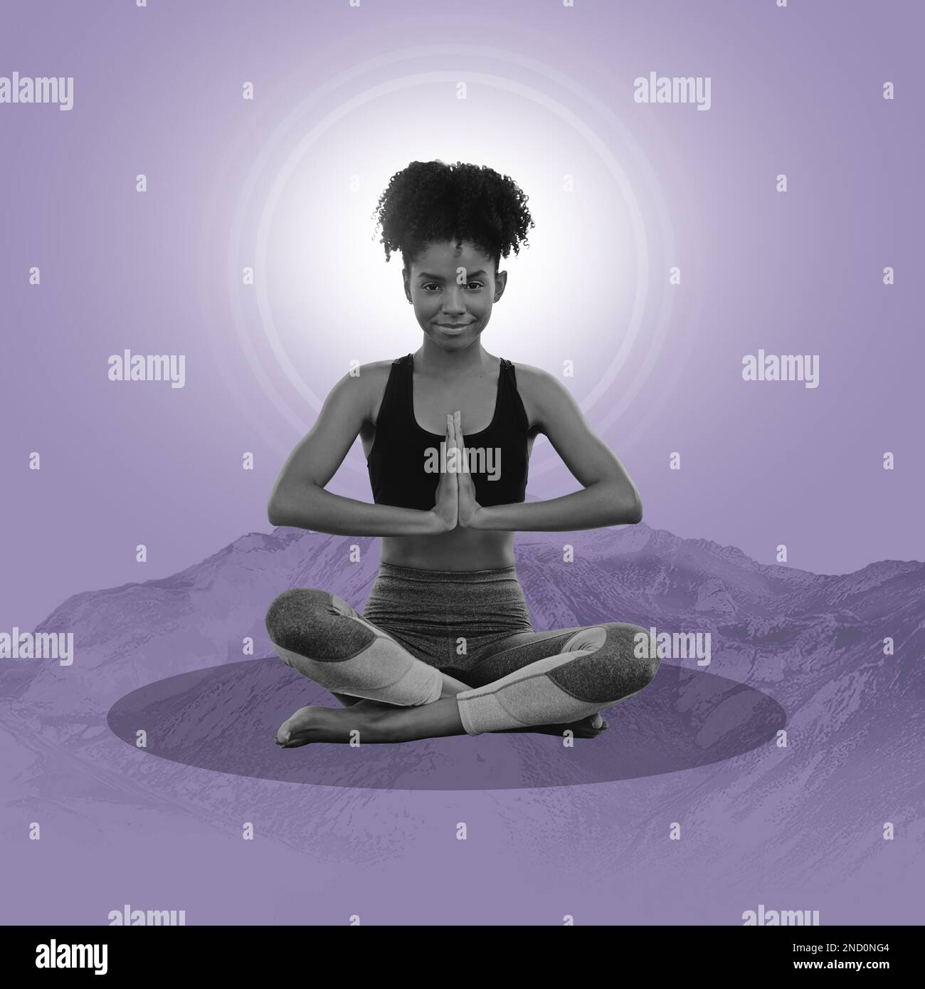 Woman Meditating Art