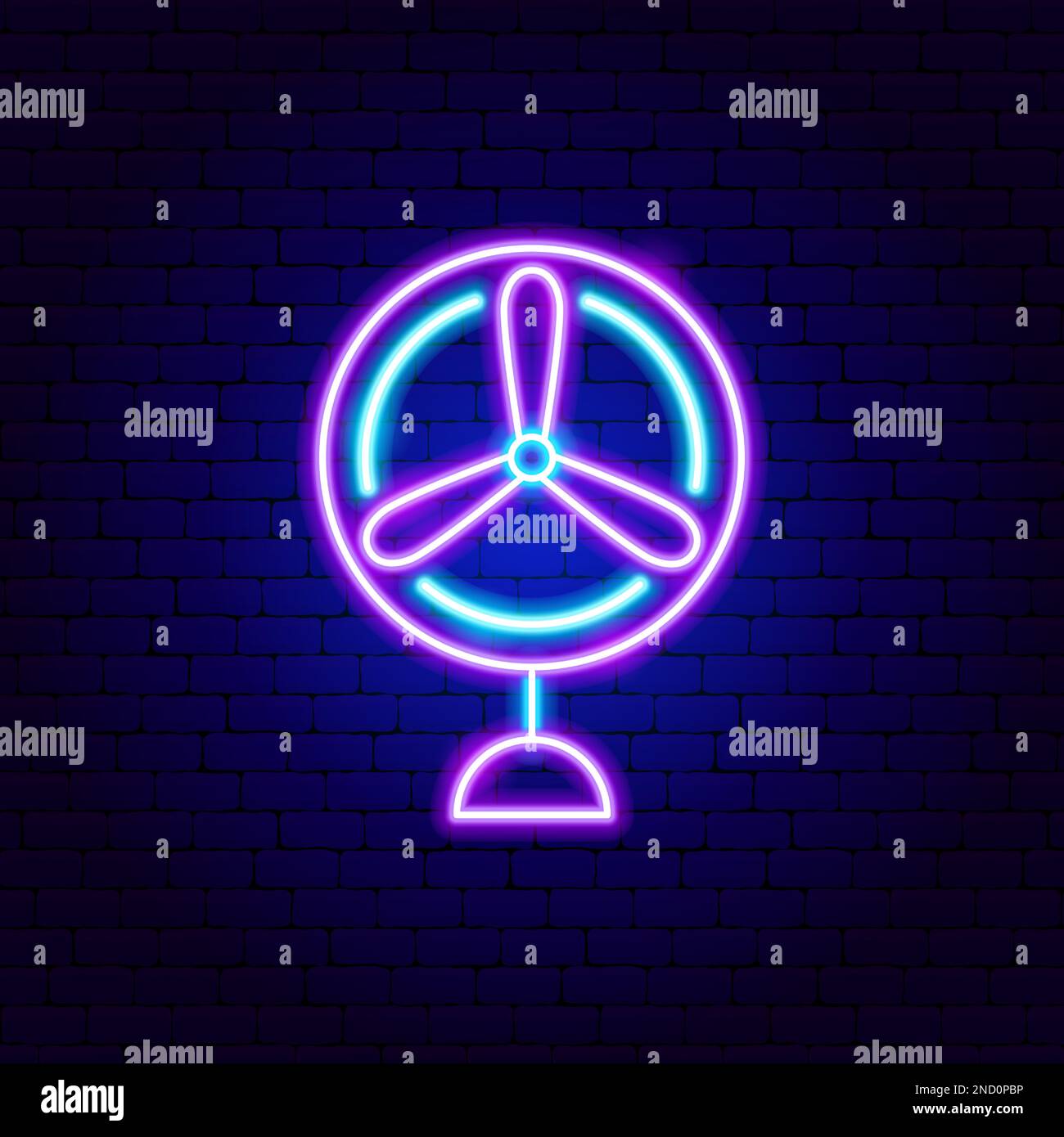 Air Fan Neon Sign Stock Vector Image & Art - Alamy