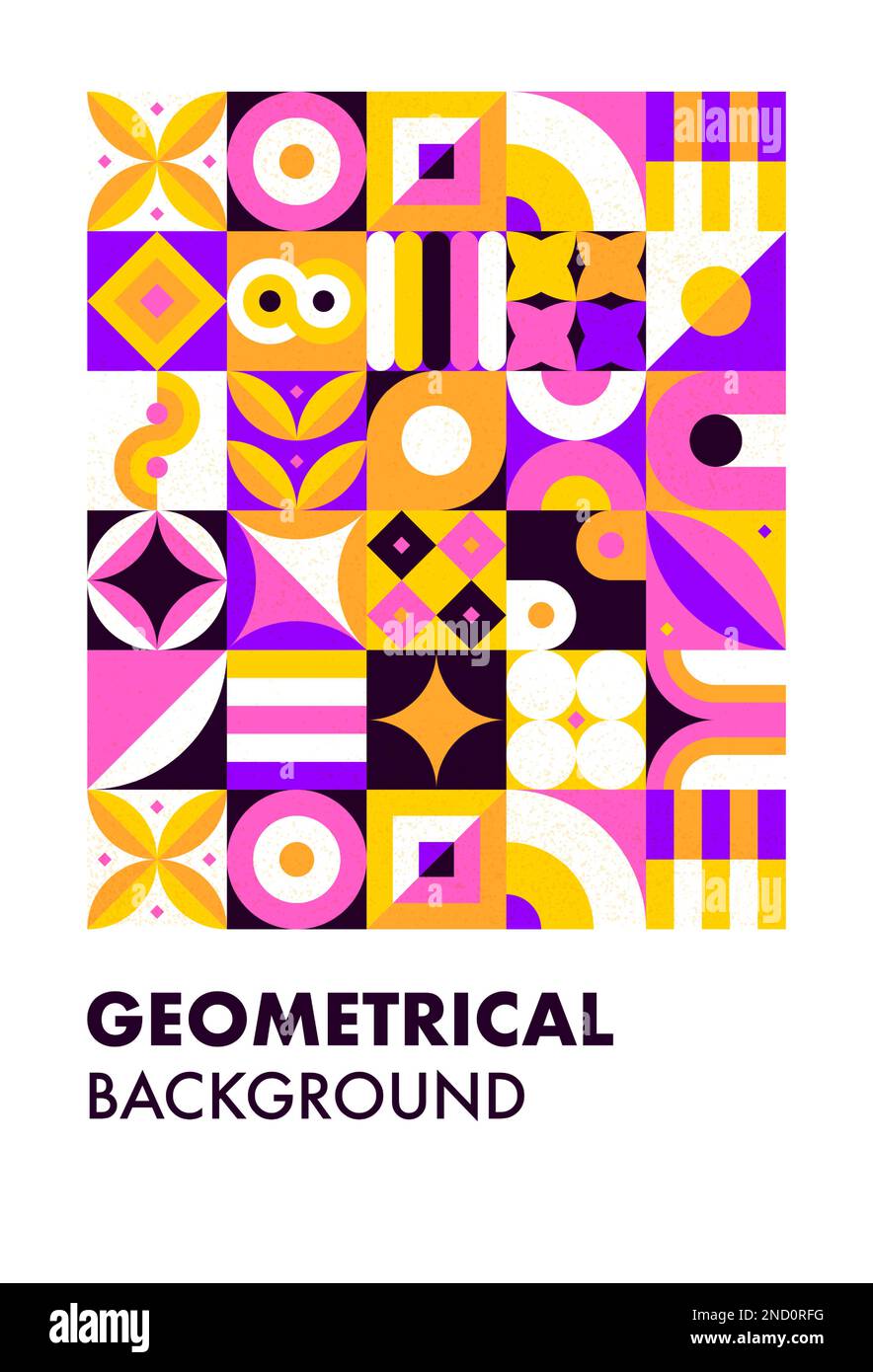 Geometrical Pink Poster Stock Vector Image & Art - Alamy