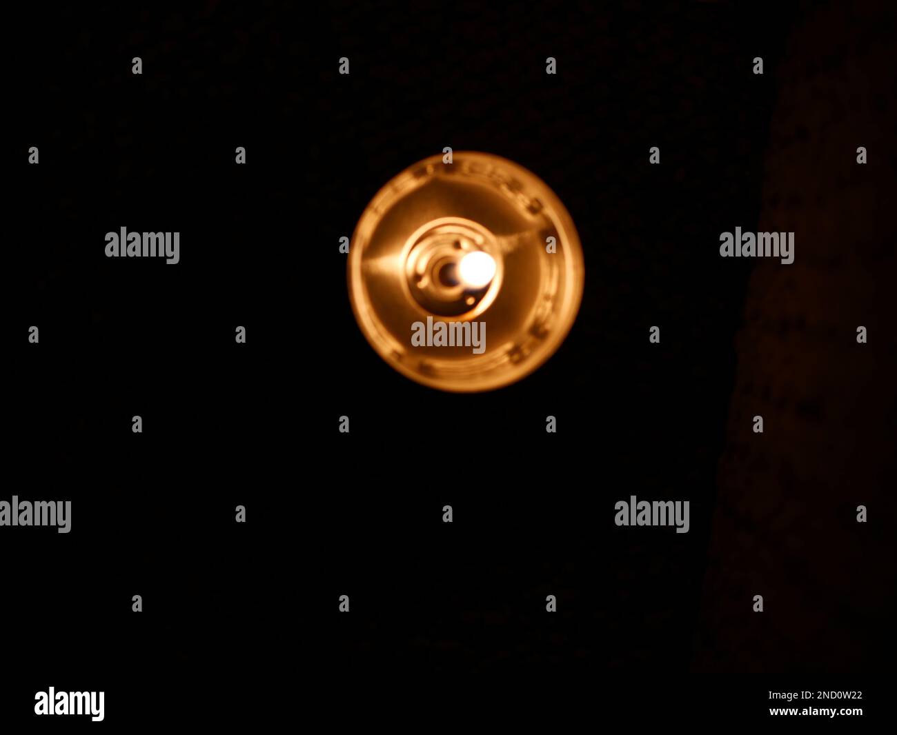 Glowing candle top view hi-res stock photography and images - Alamy