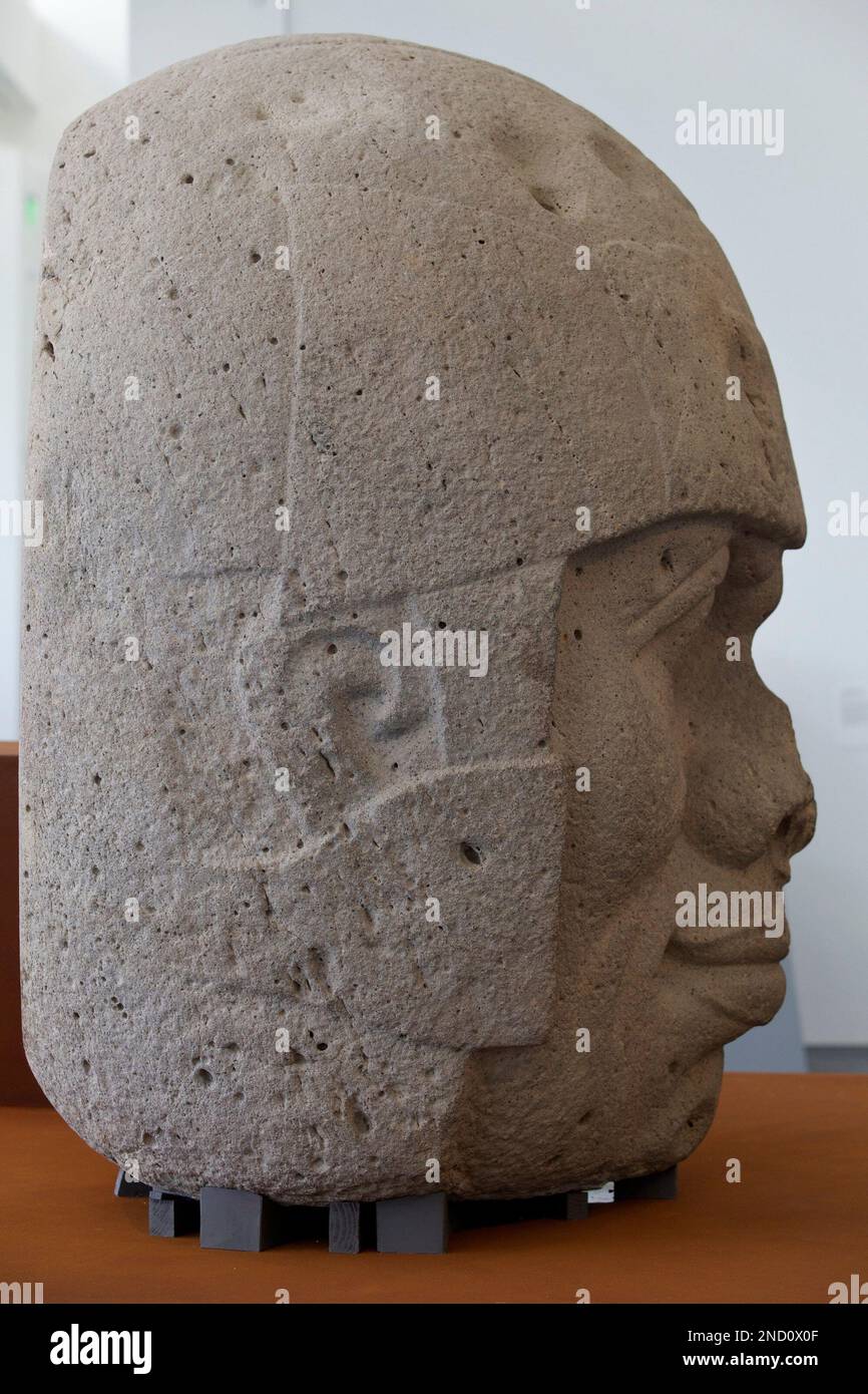 In this photo taken on Monday, Sept. 27, 2010, A colossal Olmec head ...