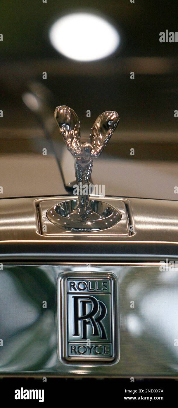 The famous Rolls-Royce flying Lady or Spirit of Ecstasy ornament and a ...