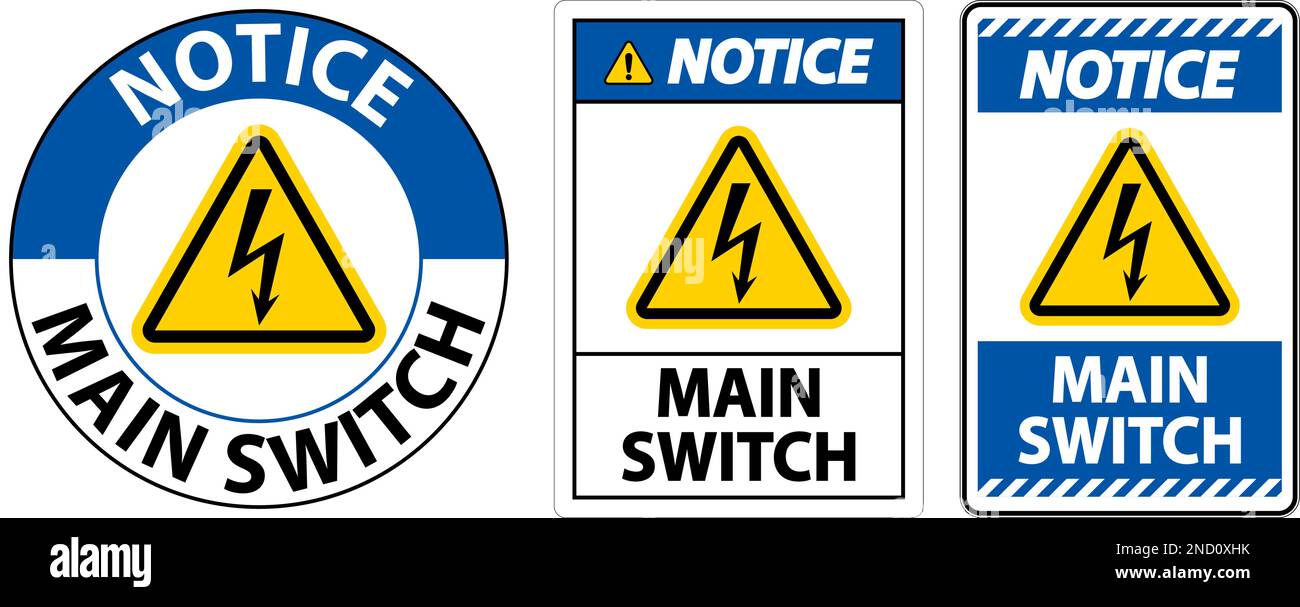 Mains switch Stock Vector Images - Alamy