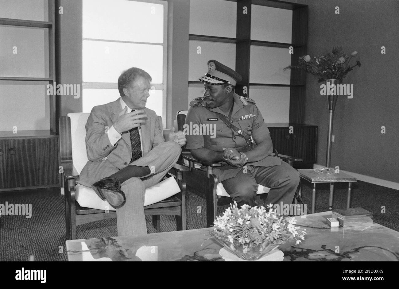 President Jimmy Carter with Lt. General Olusegun Obasanjo, Nigerian ...