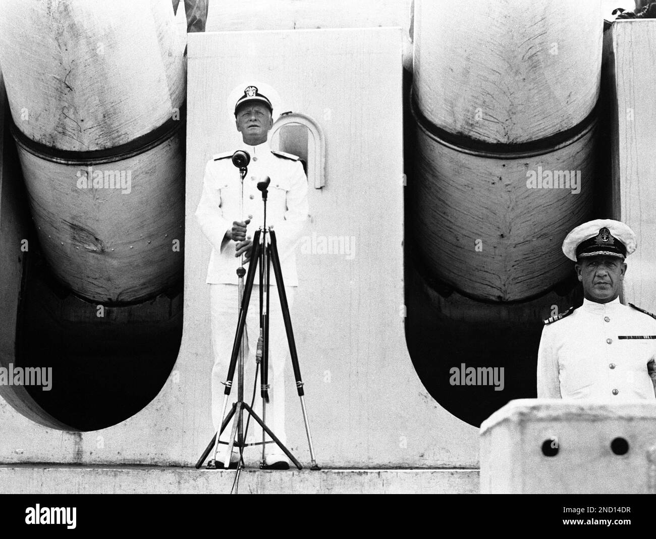 Fleet Admiral Chester Nimitz, Commander in Chief of the U.S. Pacific ...