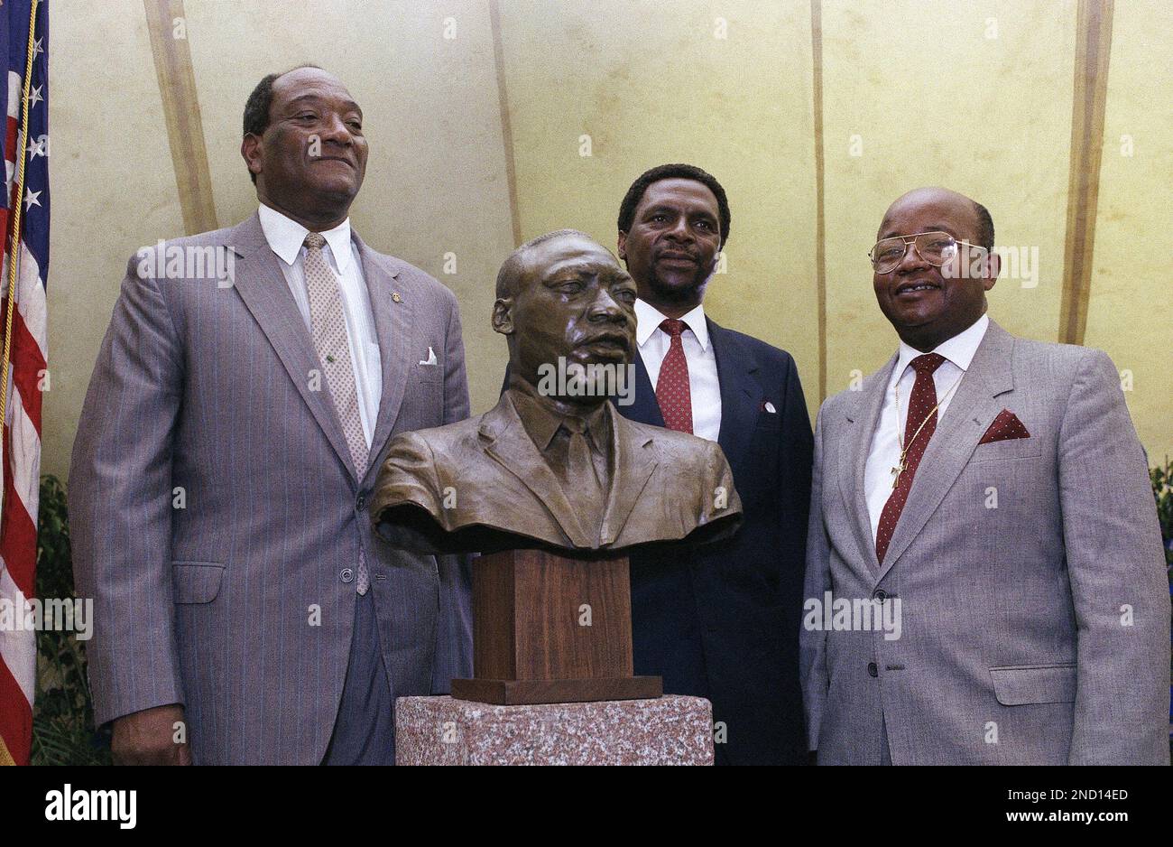 United States Ambassador Edward Perkins, left, and KaNgwane’s Chief ...