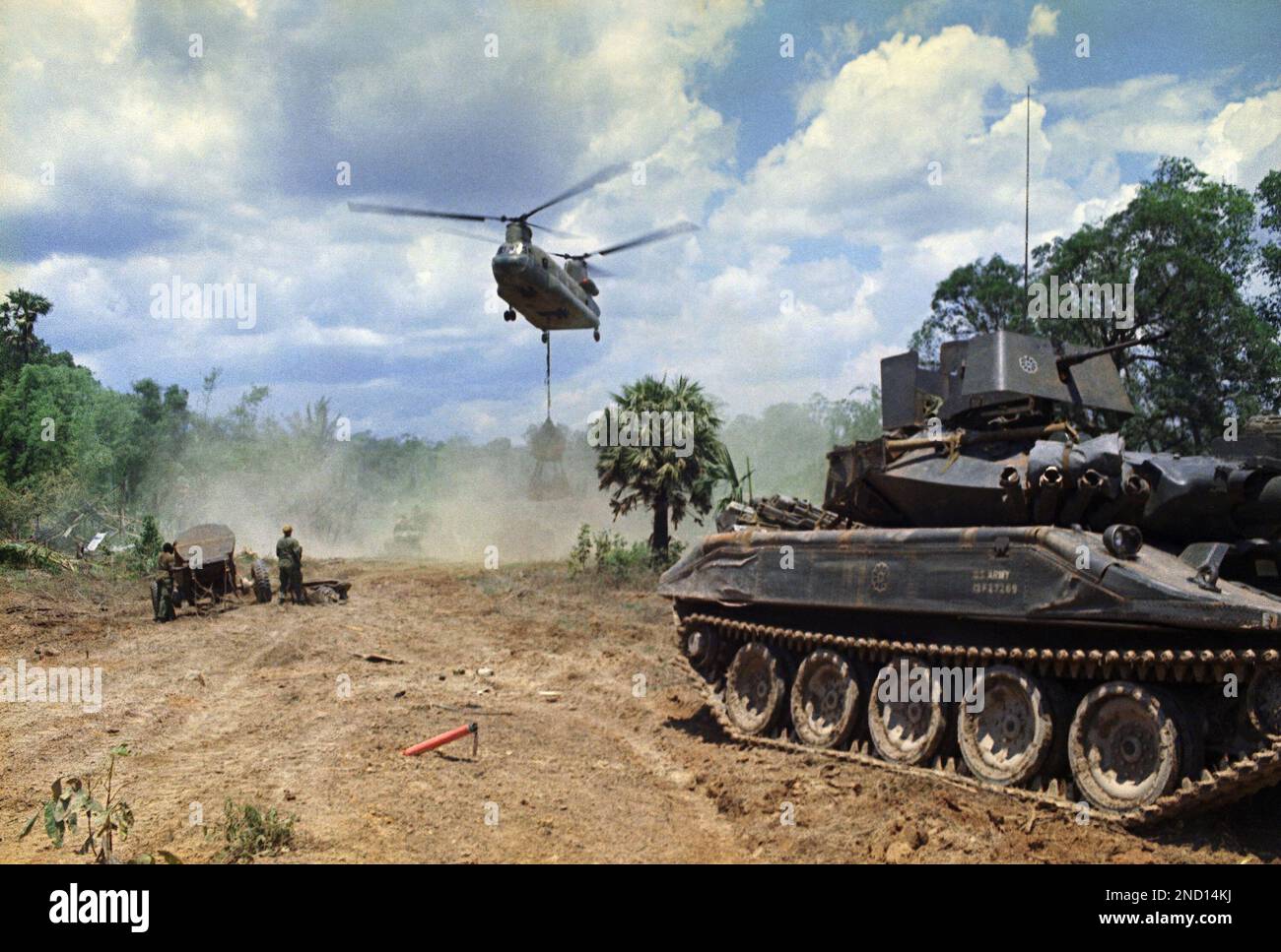 Members of K troop, 3rd squad, 11th Armored Cavalry Regiment await ...