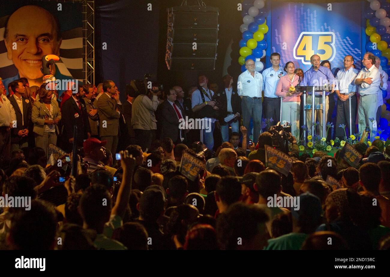 Jose Serra, presidential candidate for the Brazilian Social Democracy ...