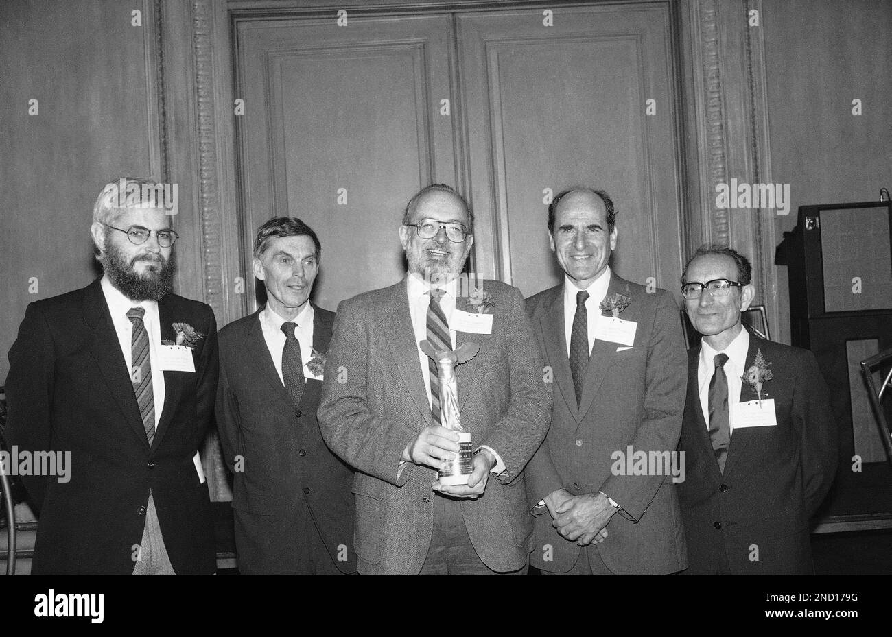 Lasker Awards 1984 From left are: Georges J. F. Kohler, PH. D., member ...