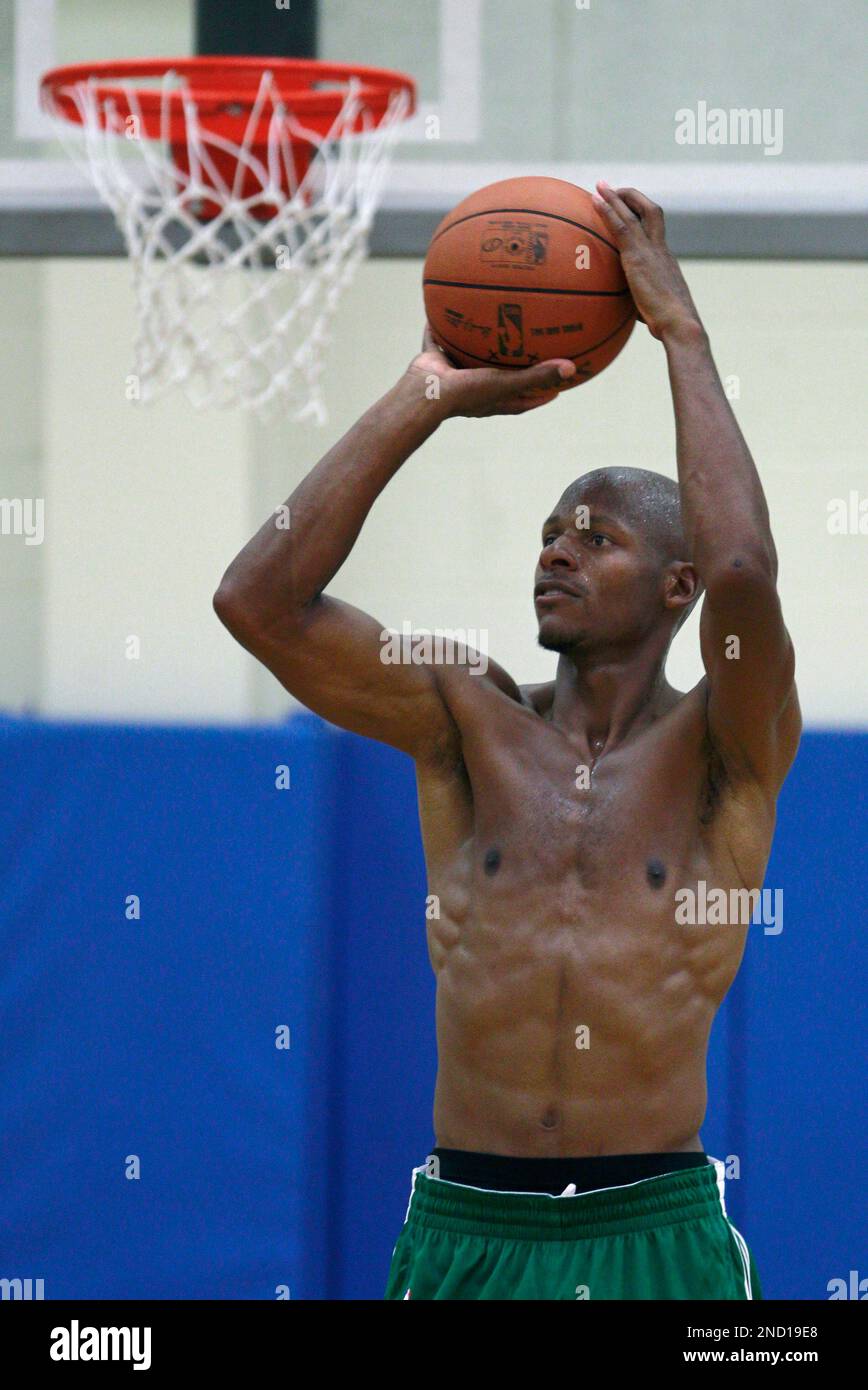 Boston Celtics Ray Allen during their practice at the team's training ...