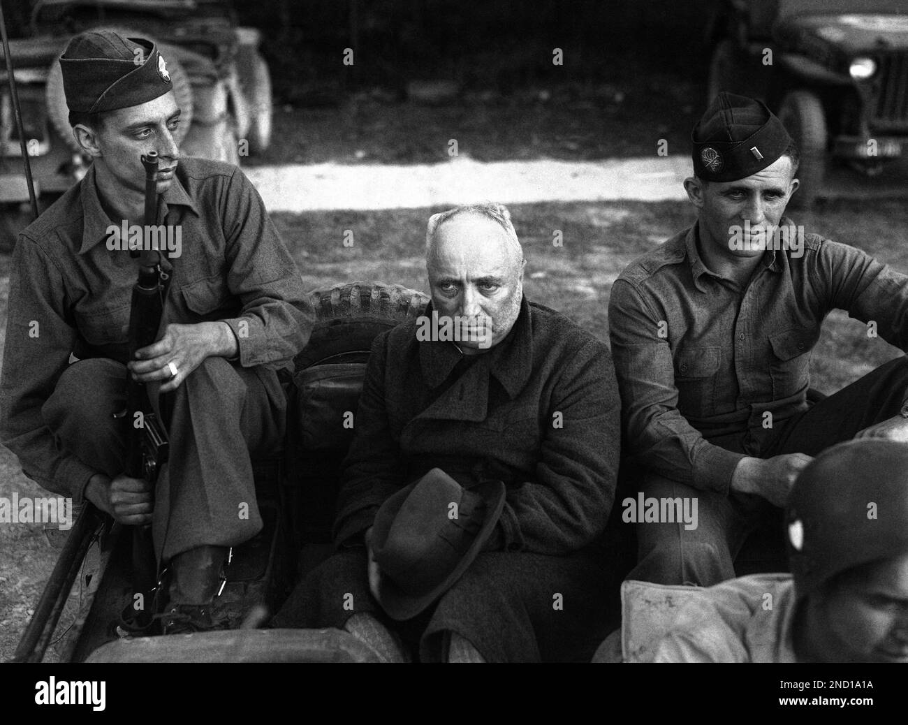 Dr. Robert Ley, leader of the German Labour front, has seen captured by ...
