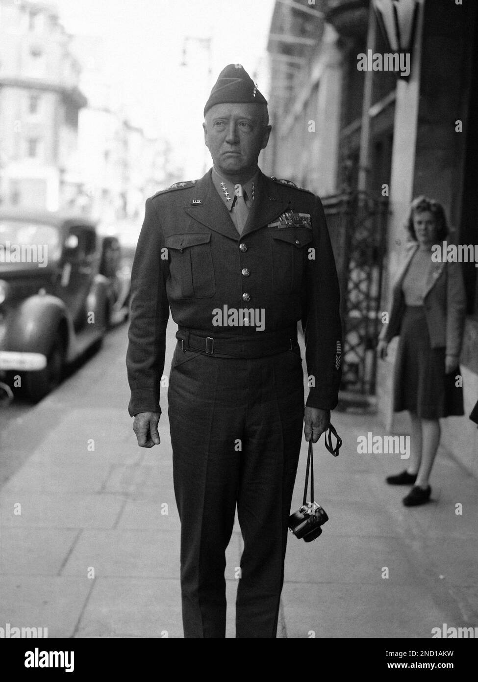 General George Patton, Commanding General U.S. Third Army, has arrived ...
