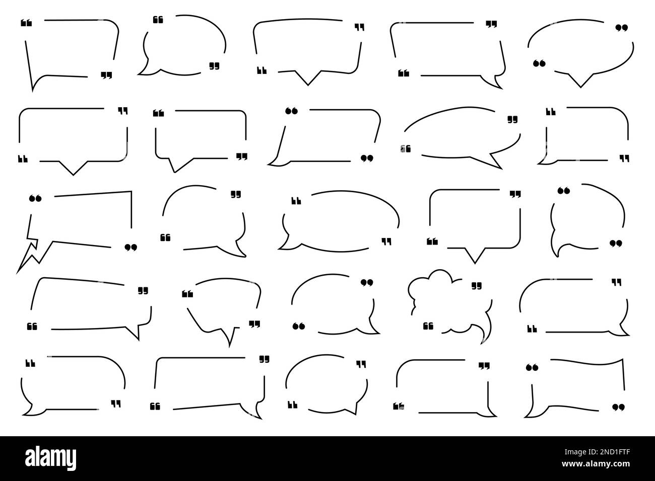 Big set of quote box with speech bubbles frame. Quote textbox ...