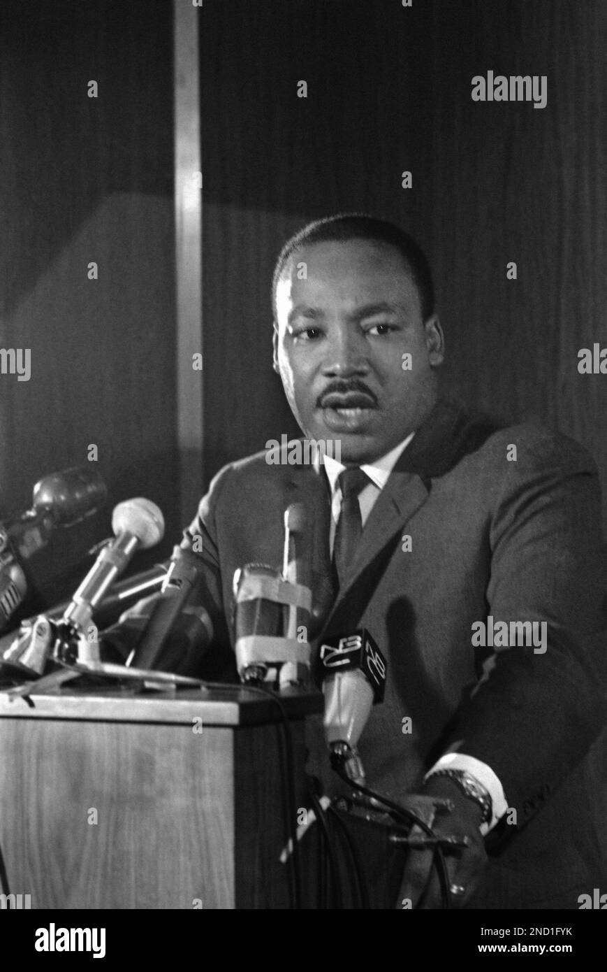 Dr. Martin Luther King Jr. as he arrives to testify before the National ...