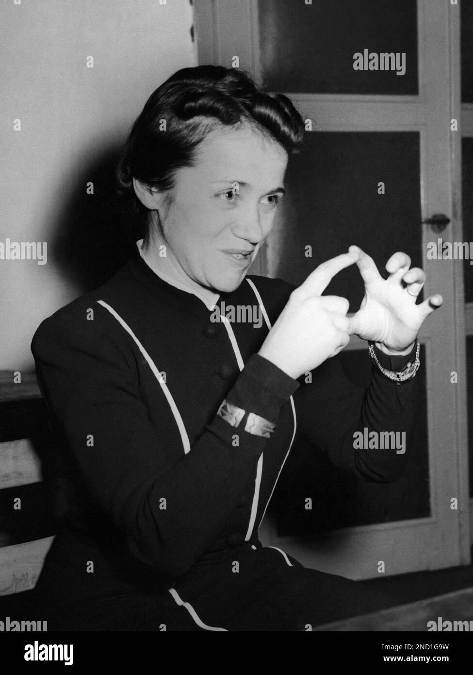 German aviatrix Hanna Reitsch, the only woman awarded the "Iron Cross ...