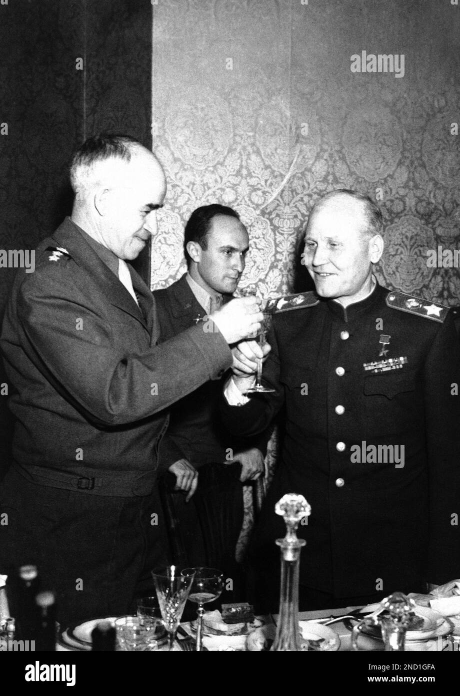 General Omar Bradley, Commanding General of the 12th Army group, was ...
