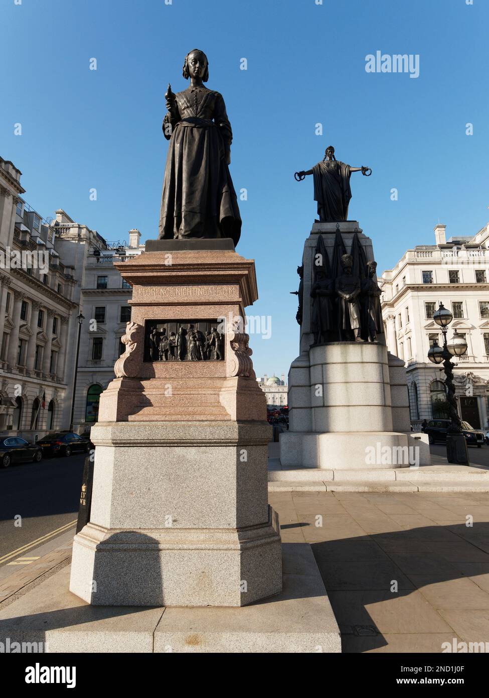 Florence Nightingale and Guards Crimean War Memorial in Waterloo Place ...