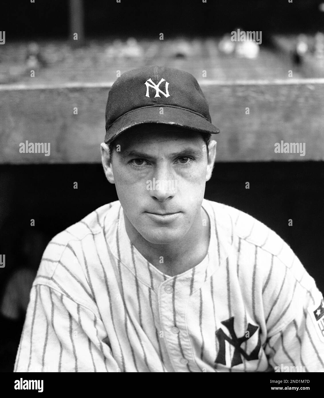 New York Yankees Baseball team John “Buddy” Hassett (1st B) in August ...