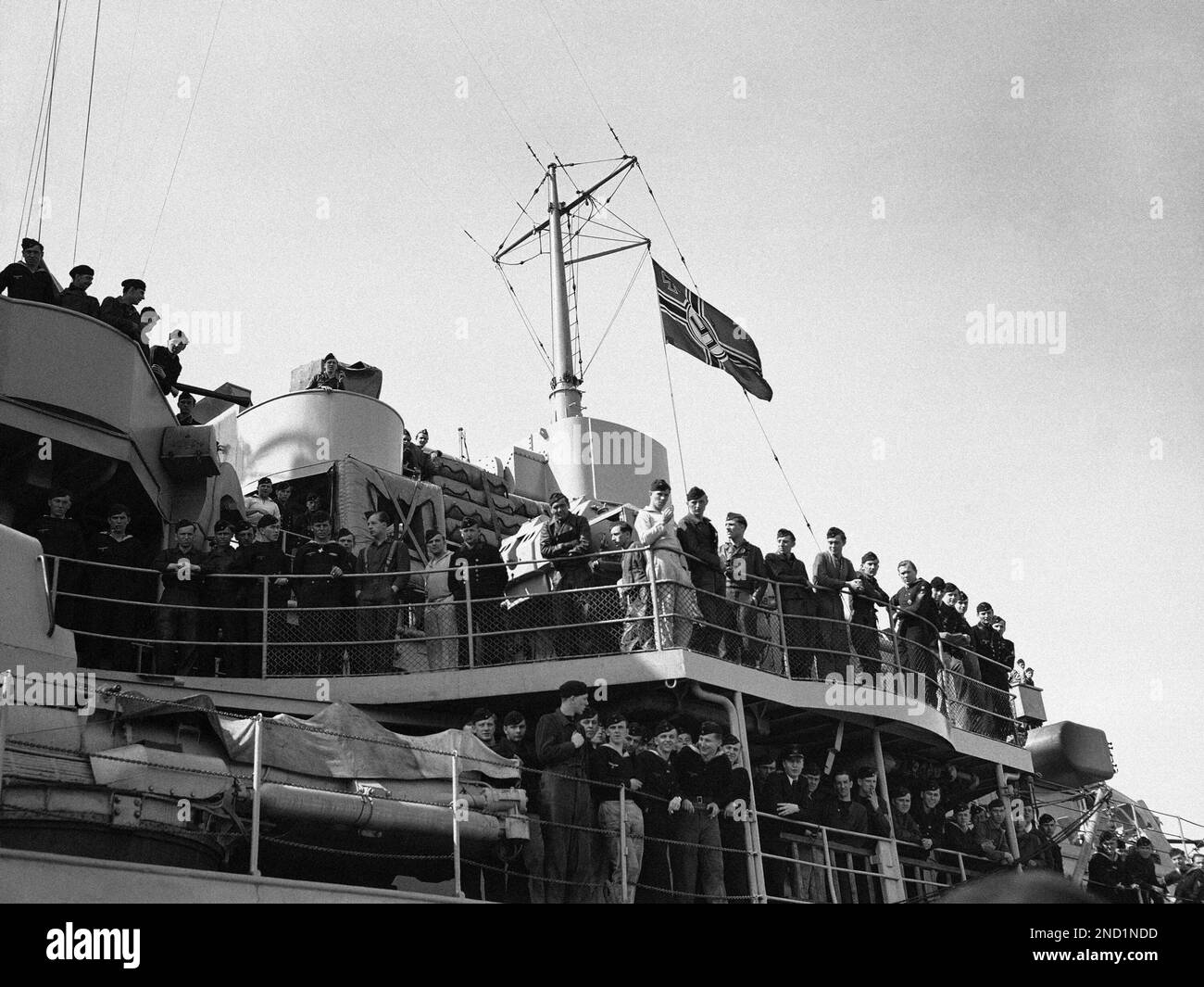 The Prinz Eugen, German battleship of 10,000 tons which together with ...