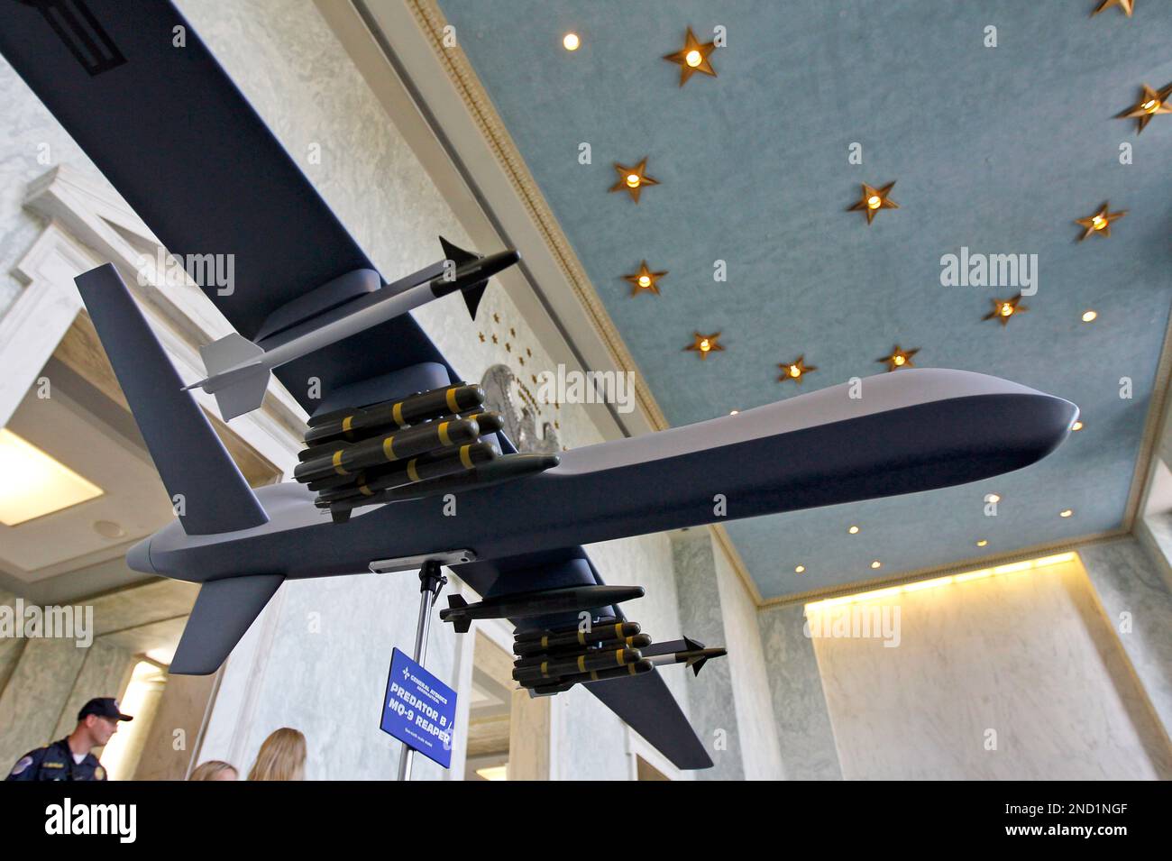 A model of the General Atomics Predator B MQ-9 Reaper, unmanned aerial ...