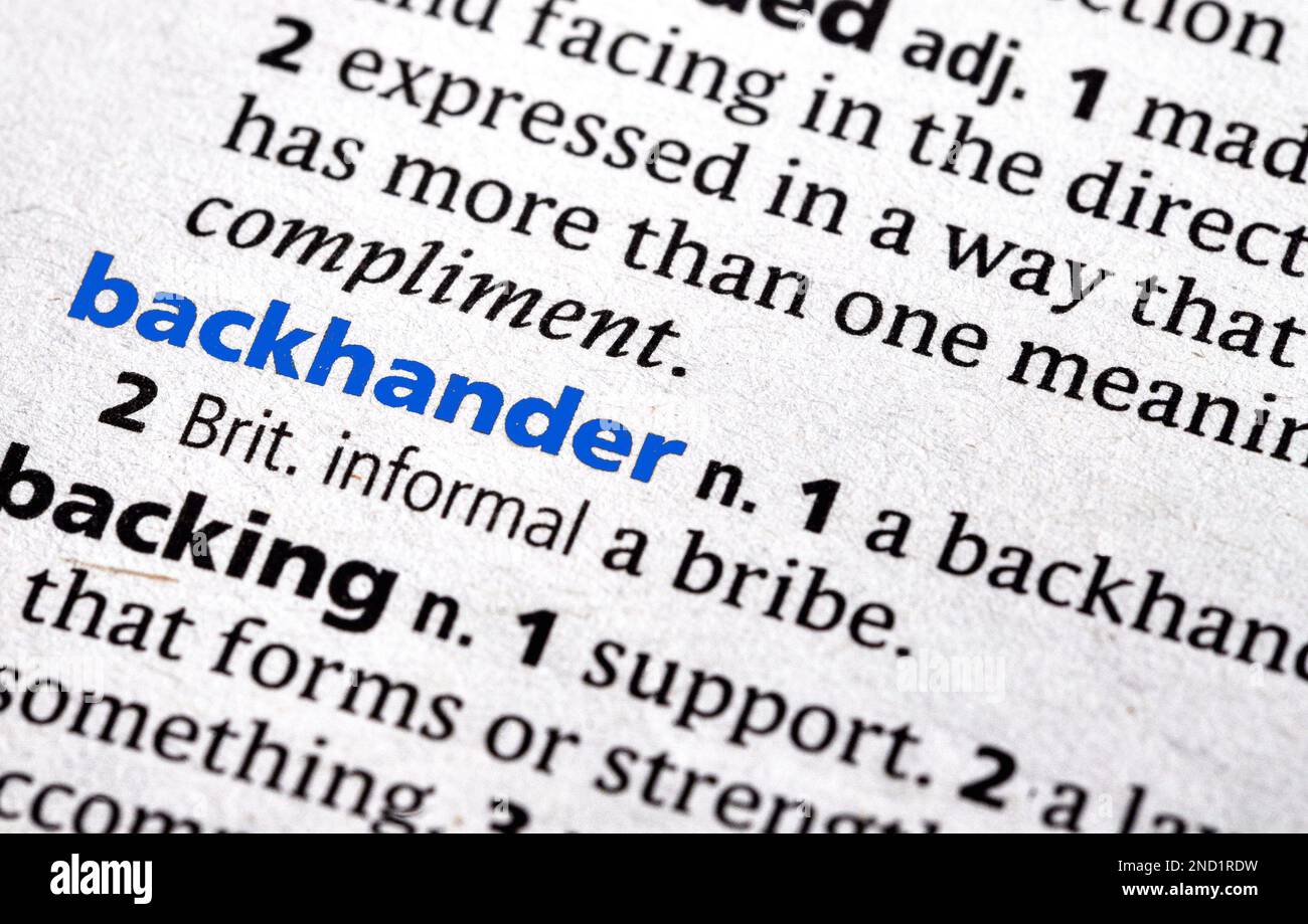 Backhander hi-res stock photography and images - Alamy