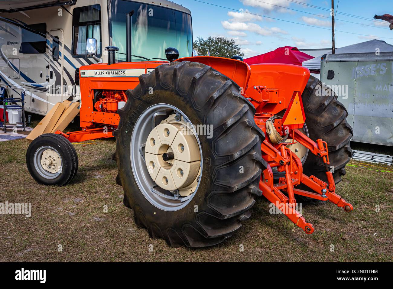 Fort Meade, FL - February 24, 2022: High perspective rear corner view ...