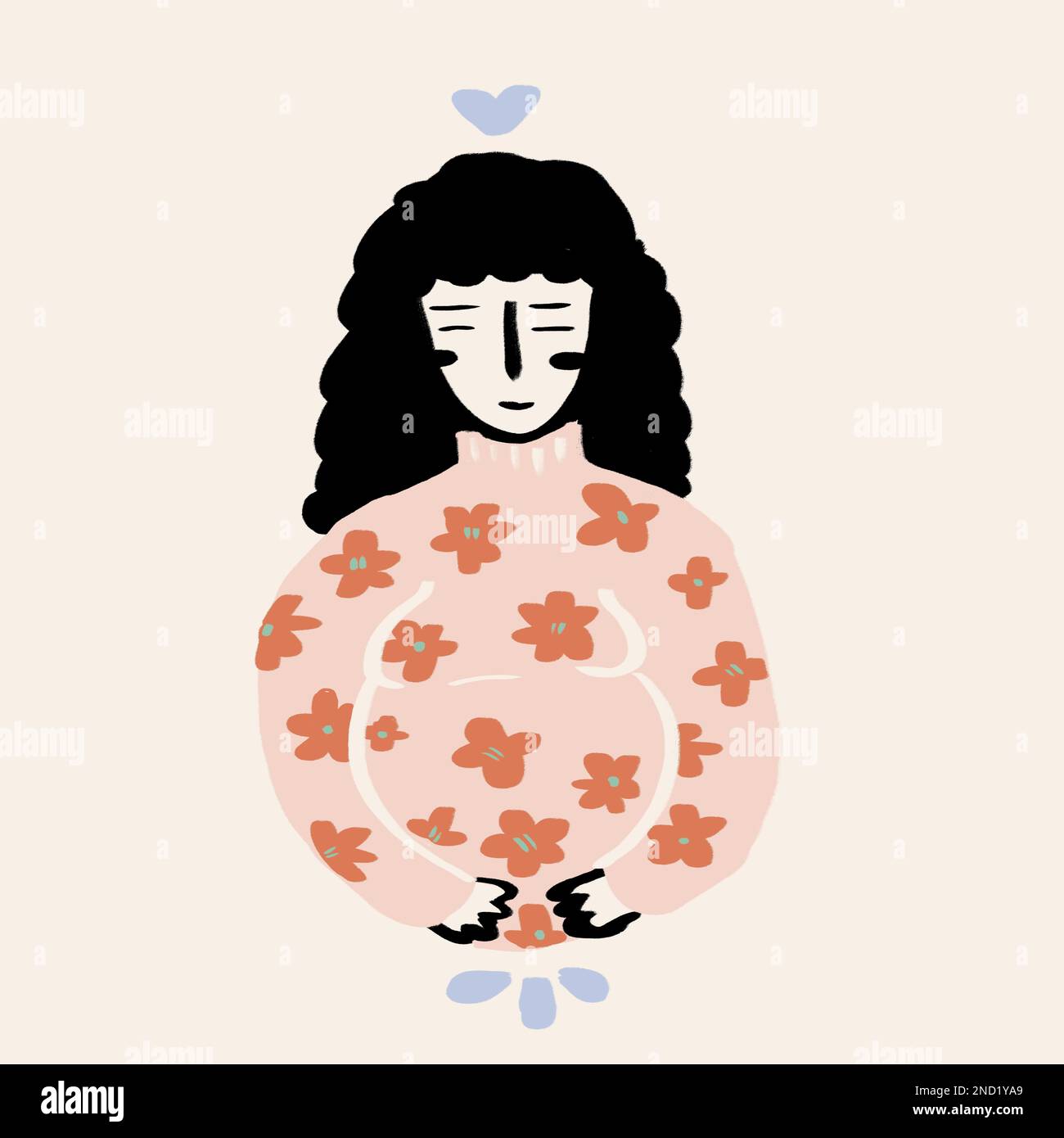 Maternal care vector hi-res stock photography and images - Alamy