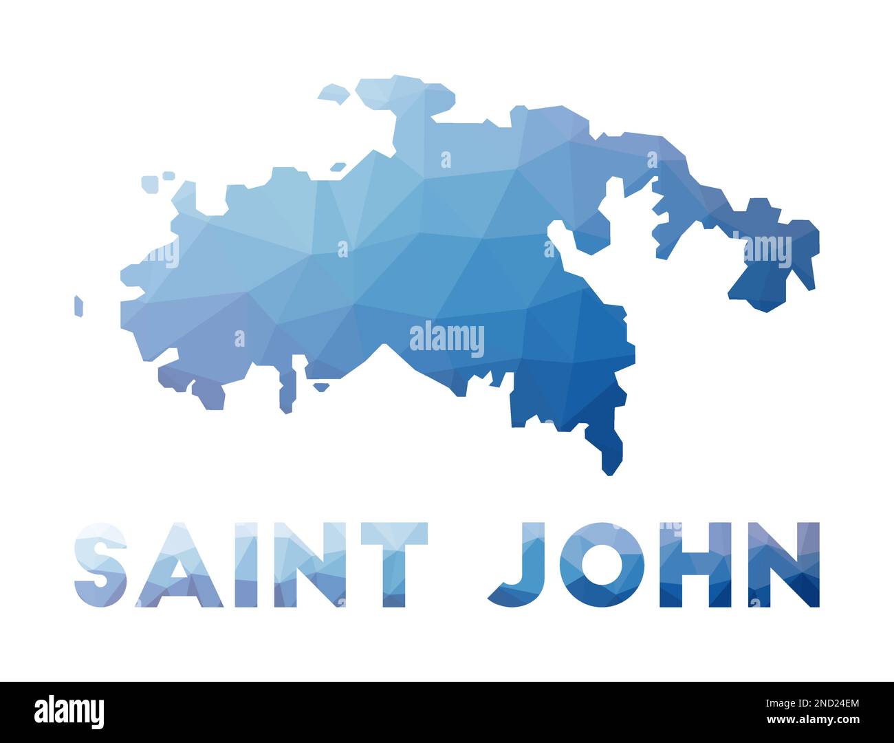 Island saint john map hi-res stock photography and images - Alamy
