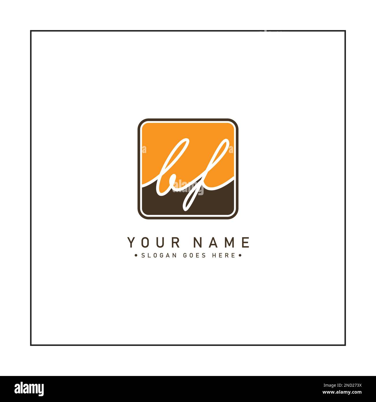 Simple Signature Logo for Alphabet BF - Handwritten Signature for ...