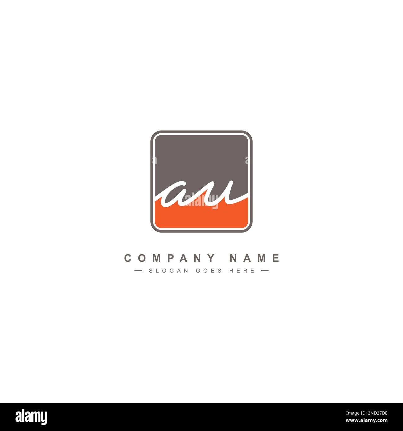 AU Initial Logo in Signature Style for Photography and Fashion Business ...