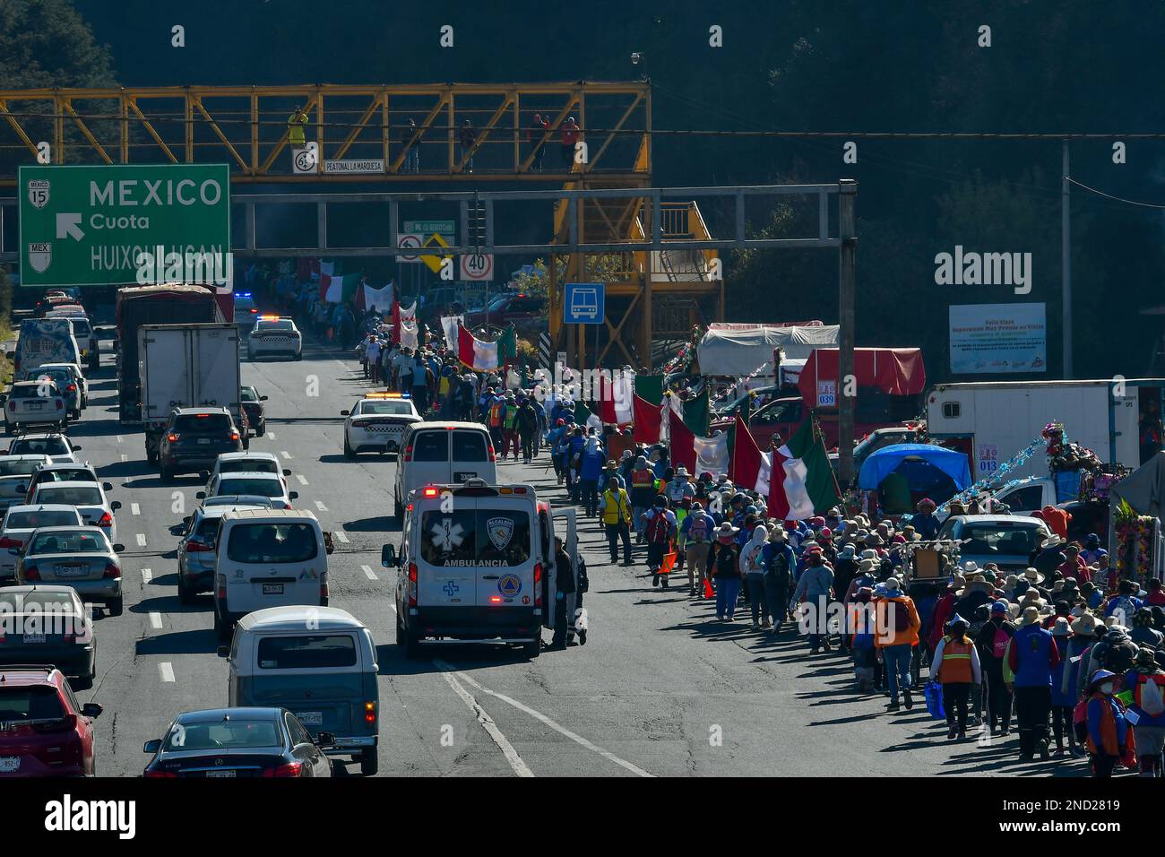 Non Exclusive: February 14, 2023 Ocoyoacac , Mexico : Thousands of ...