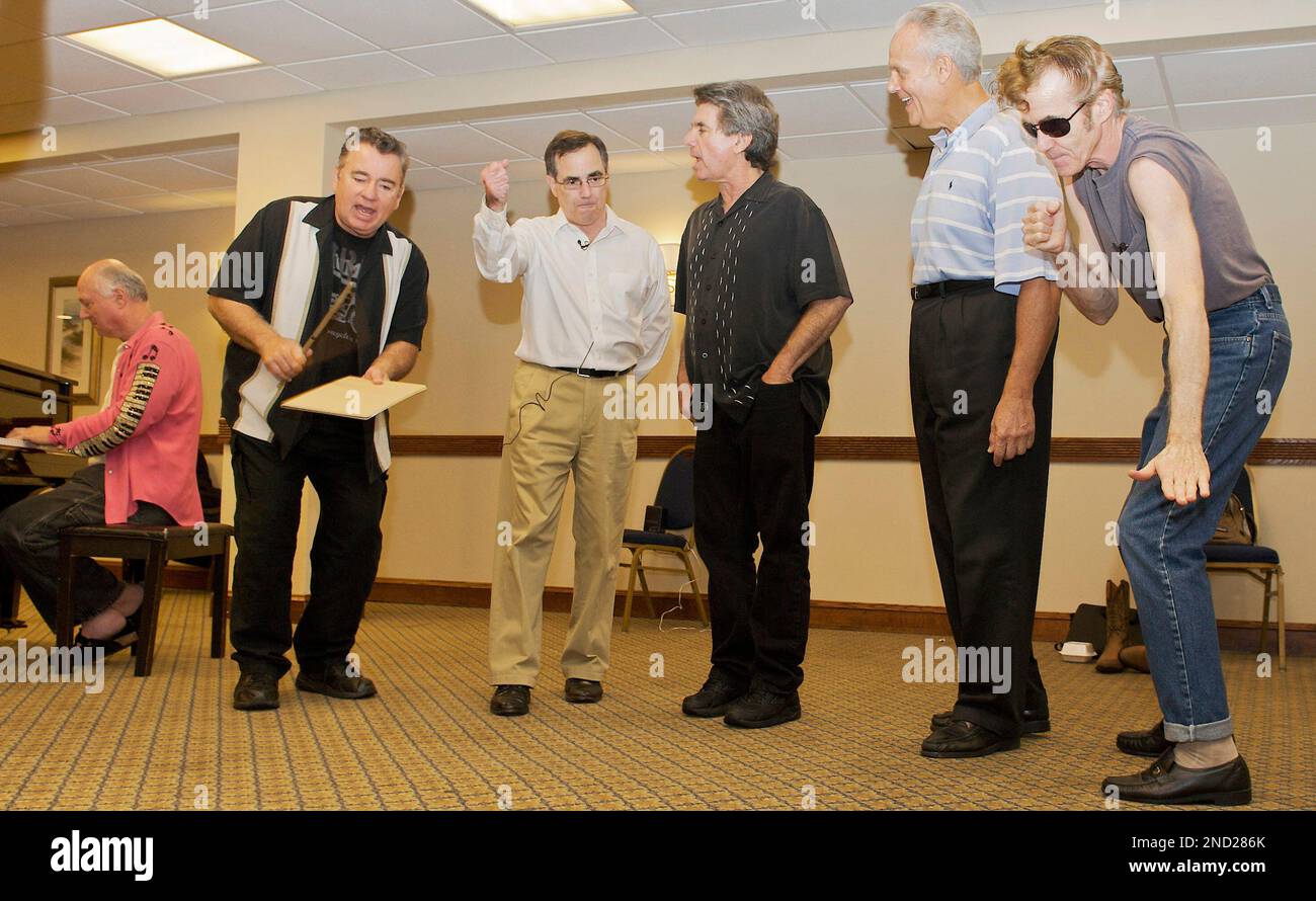 In this Sept. 24, 2010 photo, the Doo-Wop group Sha Na Na rehearses for ...