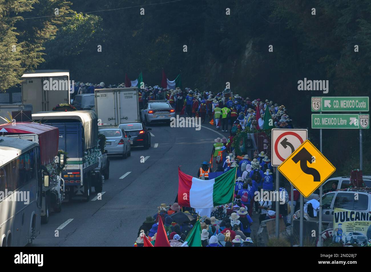 Non Exclusive: February 14, 2023 Ocoyoacac , Mexico : Thousands of ...