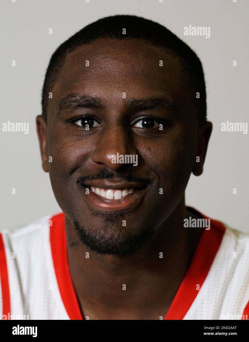 Houston Rockets NBA basketball player Patrick Patterson poses Friday ...