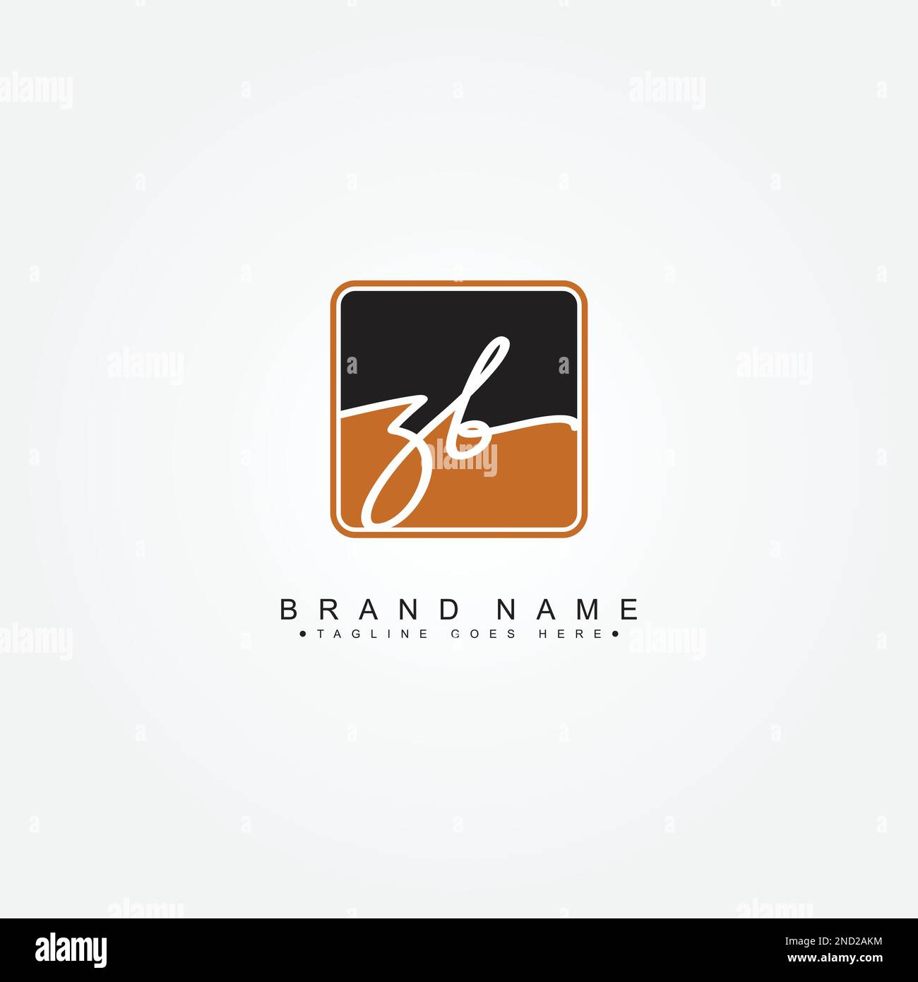 ZB Handwritten Signature logo - Vector Logo Template for Beauty ...