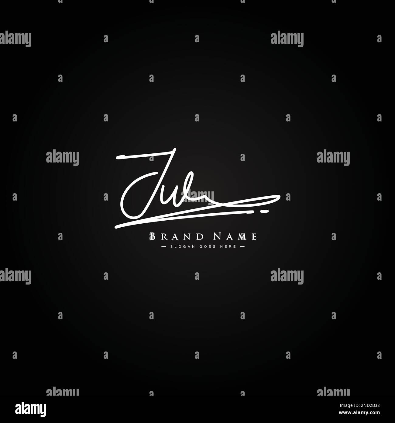 JW Initial Logo in Signature Style for Photography and Fashion Business ...