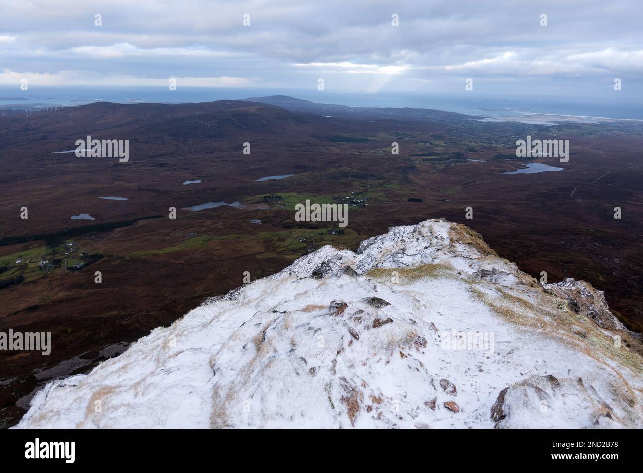 Mount Errigal is the highest point in County Donegal ( 751 m Stock ...