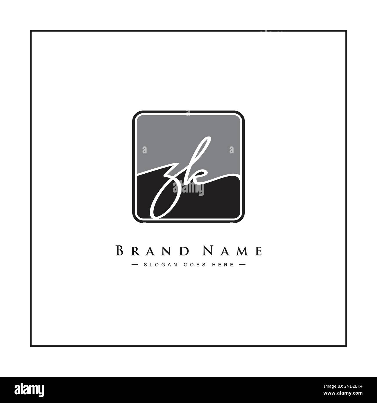 ZK Handwritten Signature logo - Vector Logo Template for Beauty, Fashion and Photography ...