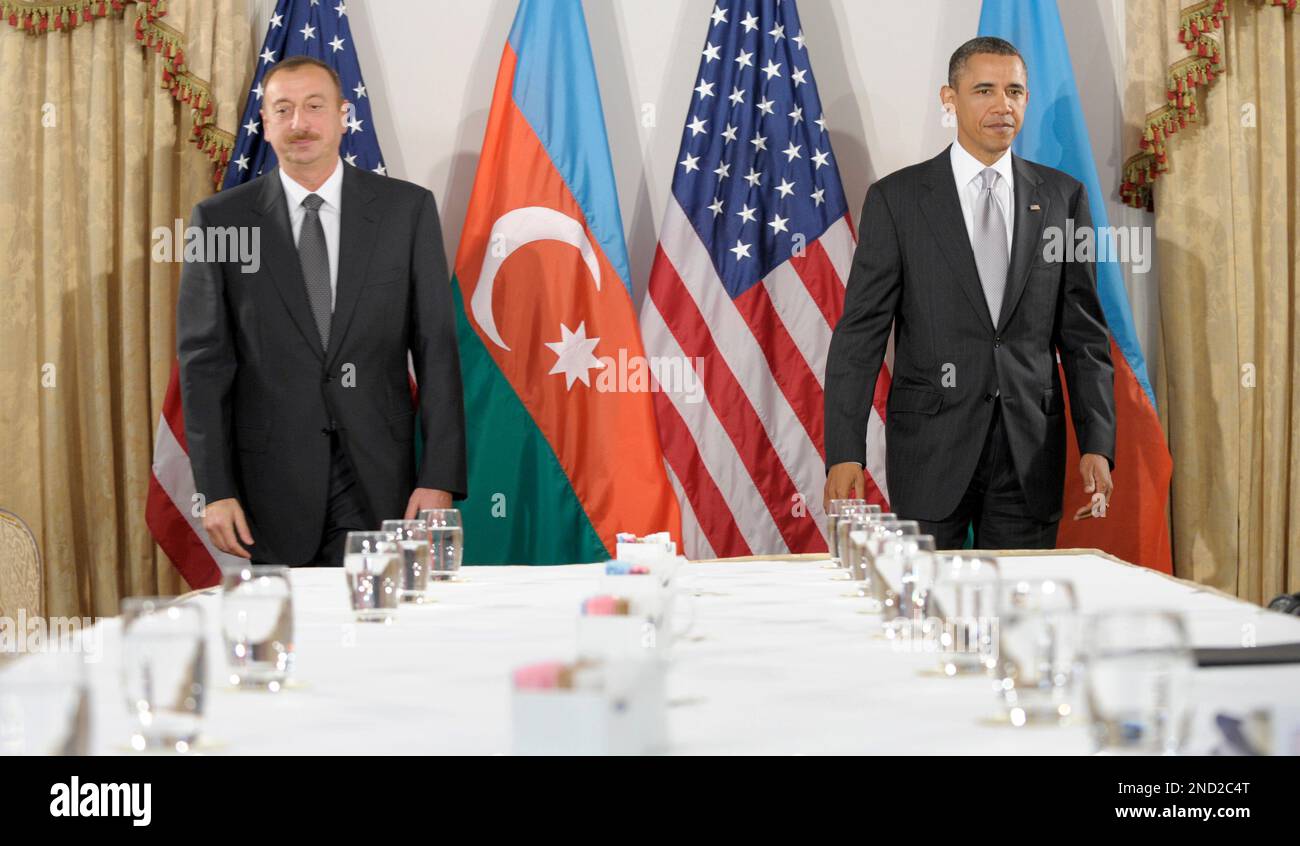 President Barack Obama and Azerbaijan President Ilham Aliyev head to ...