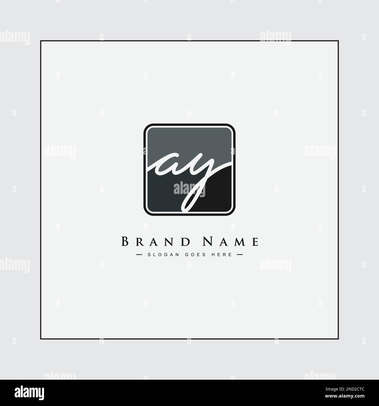 AY Handwritten Signature logo - Vector Logo Template for Beauty ...