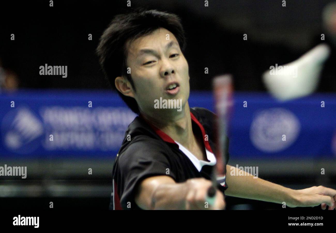 Thailand's Ponsana Boonsak returns a shot against China's Chen Long ...