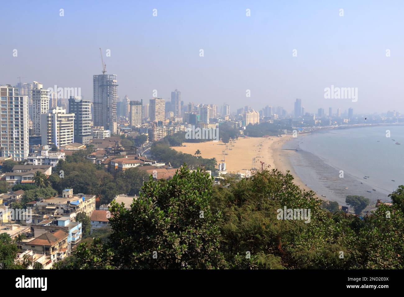 December 21 2022 - Mumbai, Maharashtra in India: Aerial view of Mumbai ...