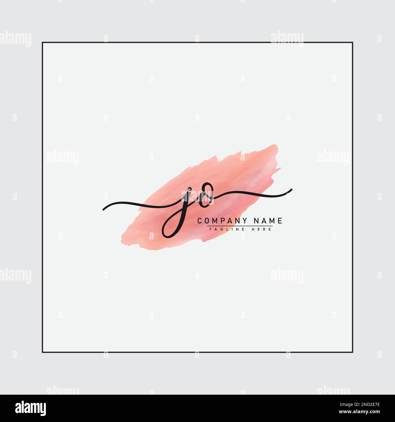 Simple Signature Logo for Alphabet JO - Signature for Photography and ...