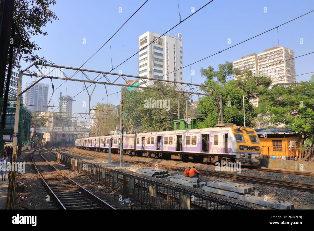 December 21 2022 - Mumbai, Maharashtra in India: Mumbai local train of ...
